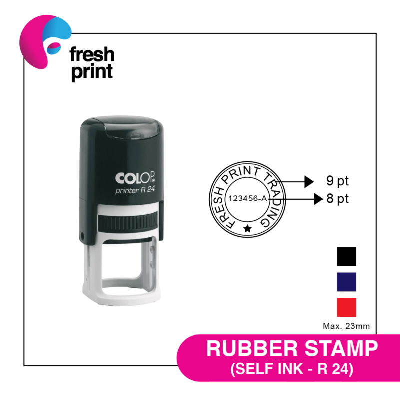 Rubber Stamp (Self Ink – R24) - Fresh Print - Online Printing