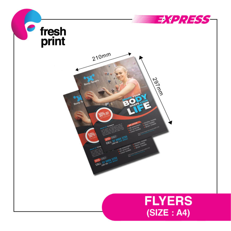 Flyers A4 (Express) - Fresh Print - Online Printing